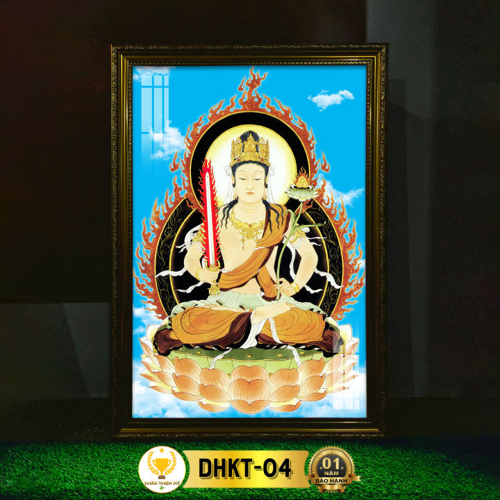 Tranh Thờ Hư Không Tạng Bồ Tát Có Đèn CHÂN THIỆN MỸ, Treo Tường Trang ...