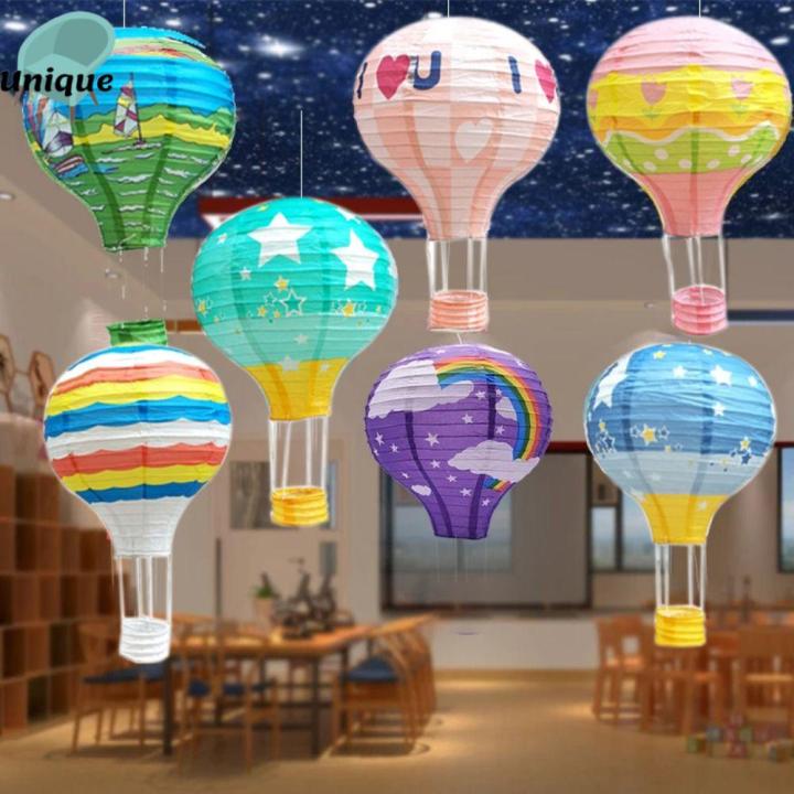 UNQCSA DIY Hot Air Balloon Lantern Hanging Handmade Festival Lantern ...