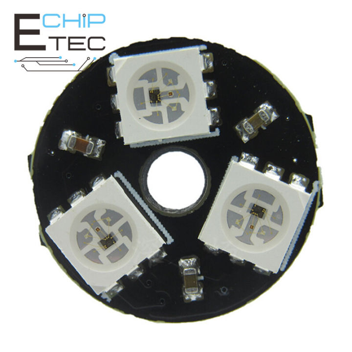 1PCS/2PCS RGB LED Ring 3-bit LED WS2812 5050 RGB LED Ring lights with ...