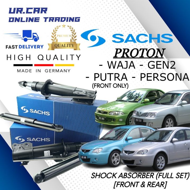 SACHS PROTON PUTRA / WAJA / GEN2 SHOCK ABSORBER FRONT (DEPAN) & REAR ...