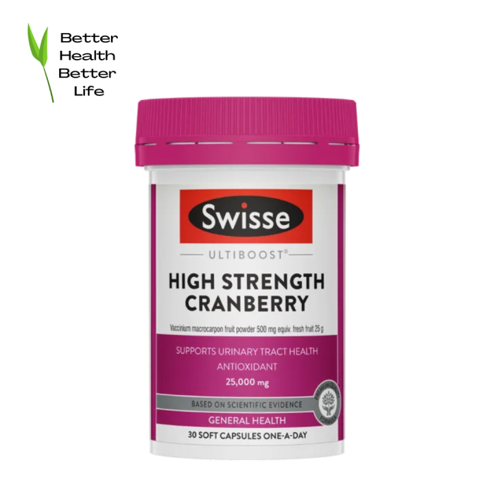 Swisse Ultiboost High Strength Cranberry - 30 Capsules | x3 Bundle ...