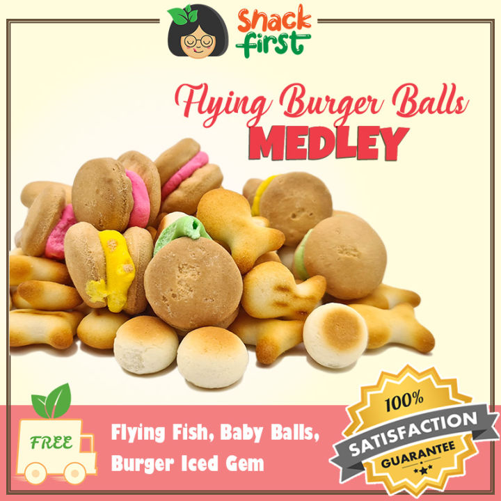 SnackFirst Flying Burger Balls Medley (Flying Fish, Burger Iced Gem ...