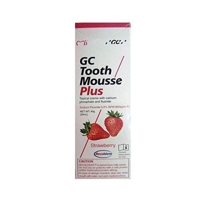GC tooth mousse plus Strawberry 40g | Lazada PH