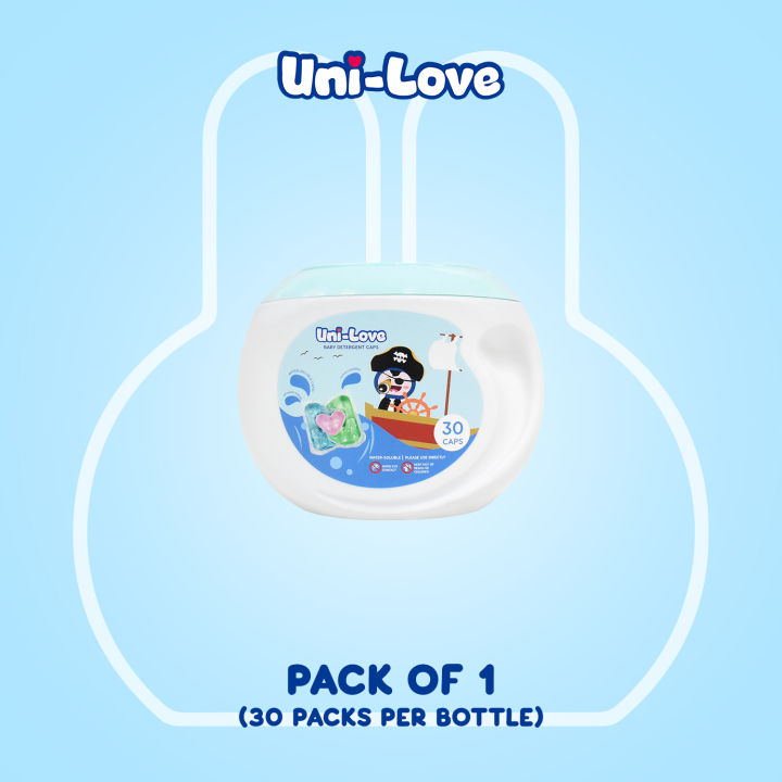 UniLove 3-in-1 Baby Detergent Caps 30's Bottle of 1 | Lazada PH