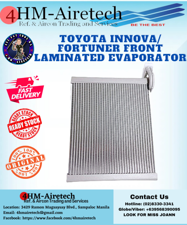 4HM TOYOTA INNOVA/ FORTUNER FRONT LAMINATED EVAPORATOR | Lazada PH