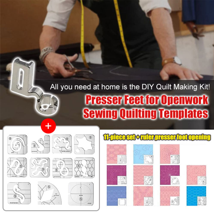 Patchwork sewing kit template specialshaped hollow foot | Lazada.co.th