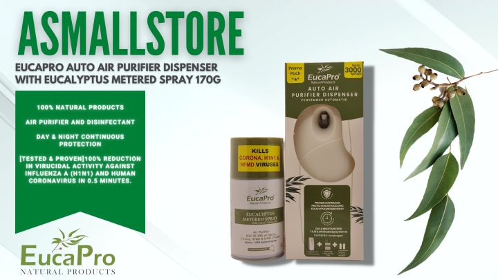 [100% Natural & Child Friendly] EUCAPRO Air Purifier Dispenser with ...