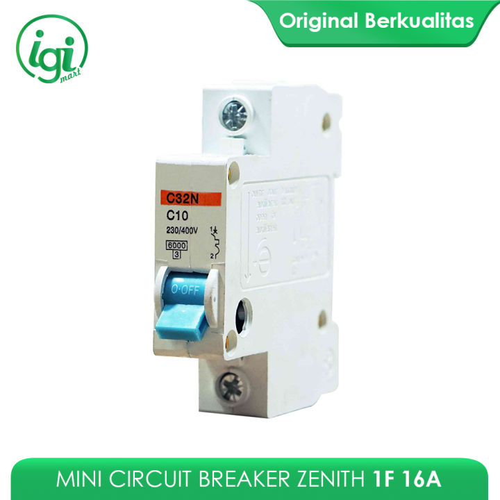 MCB LISTRIK ZENITH 1P 16A / MINI CIRCUIT BREAKER 1P 1POLE | Lazada Indonesia