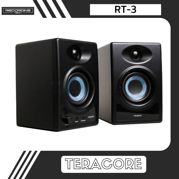 Recording Tech RT3 RT 3 RT-3 Active Speaker Monitor 3,5 Inch Studio Flat Multimedia Bluetooth ...