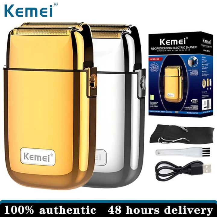 Kemei KM-TX1 Full Metal Electric Shaver For Men Hair Beard Electric ...