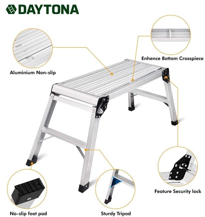 Daytona Aluminum Work Platform Stepper | Lazada PH
