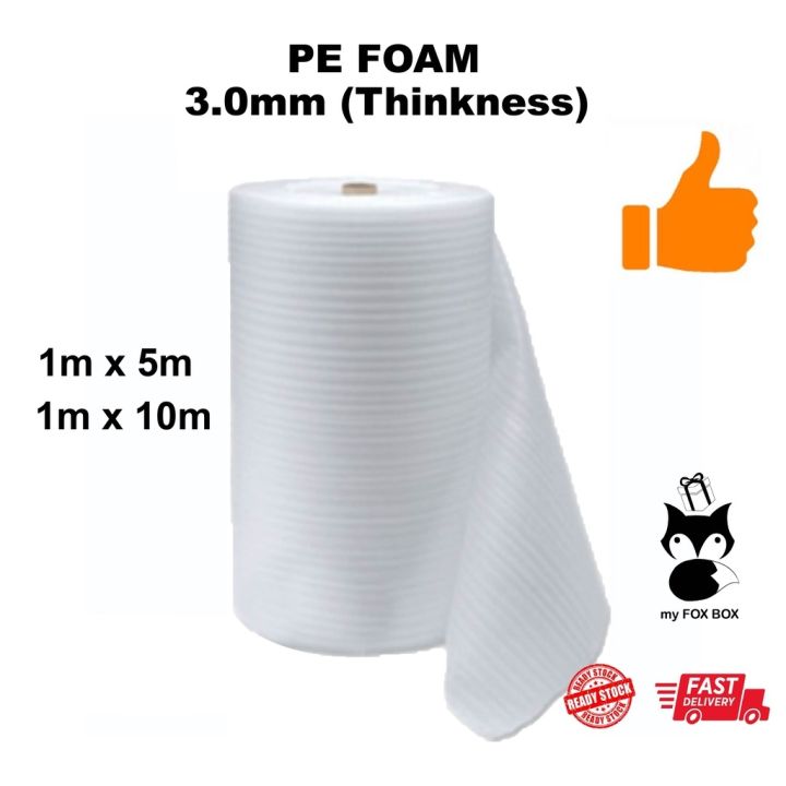My Favor Packaging EPE Foam 3.0mm x 1M x 5M/10M Roll PE FOAM ...