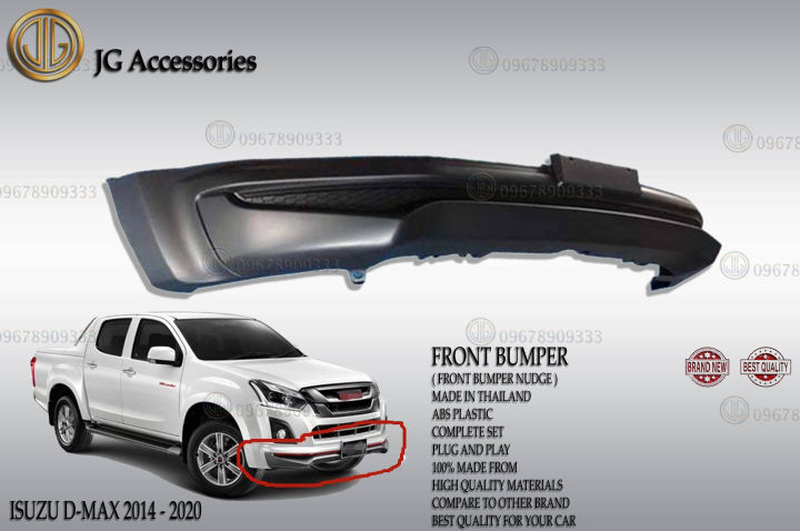 ISUZU D-MAX / DMAX 2014 TO 2020 FRONT BUMPER NUDGE / FRONT BUMPER GUARD ...