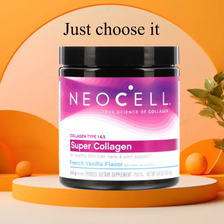 Neocell Super Collagen, Collagen Type 1 & 3, French Vanilla, 6.4 oz ...