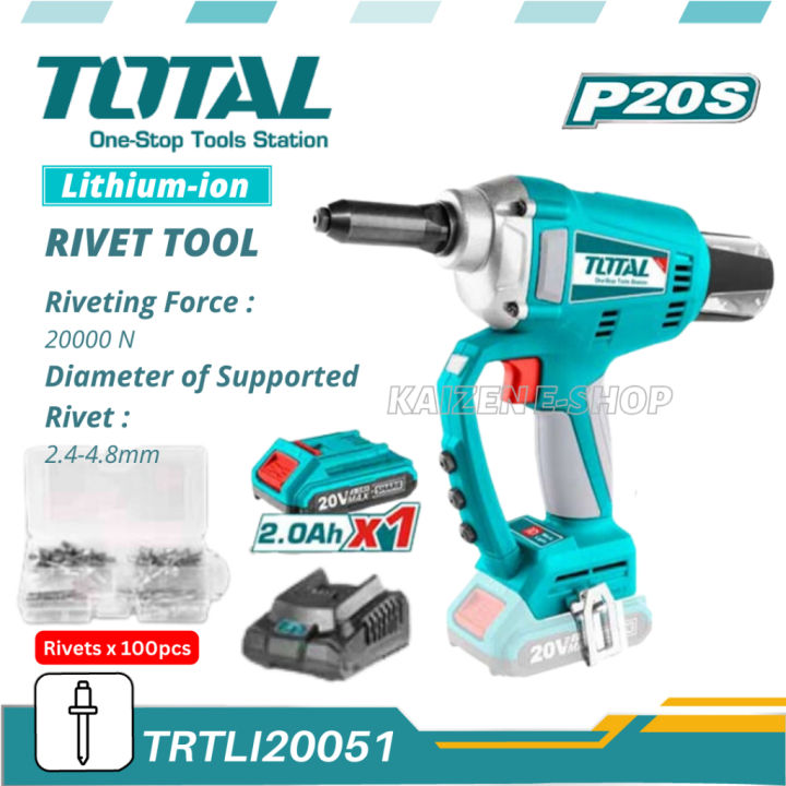 TOTAL TRTLI20051 20V Li-ion Rivet Tool | Lazada