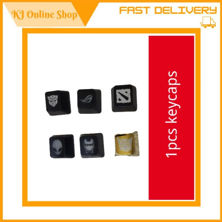 Customized logo keycaps 1pcs ,ROG,Alienware,Transformer,DOTA2,Iron Man ...