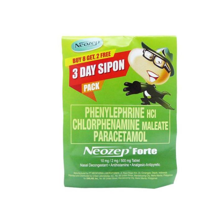 Neozep Forte 8 + 2 Tablet | Lazada PH