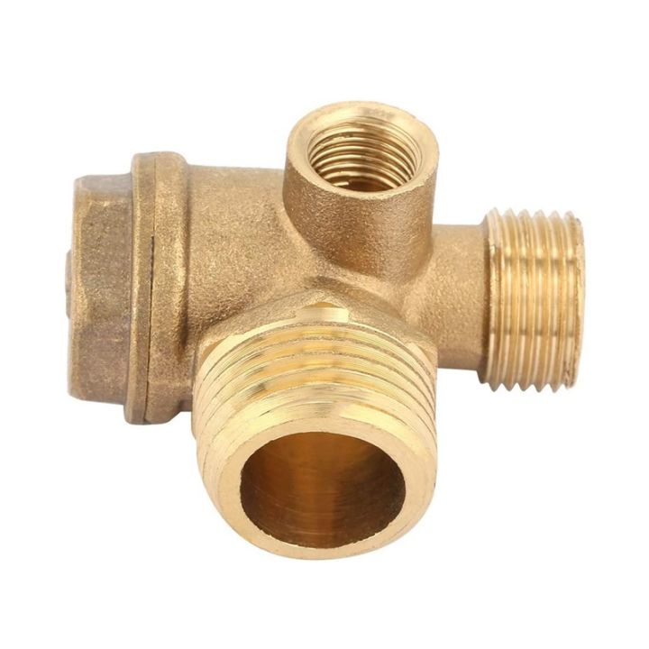 (AOPG) 1 Three-Way Air Compressor Check Valve Direct Connection Air ...