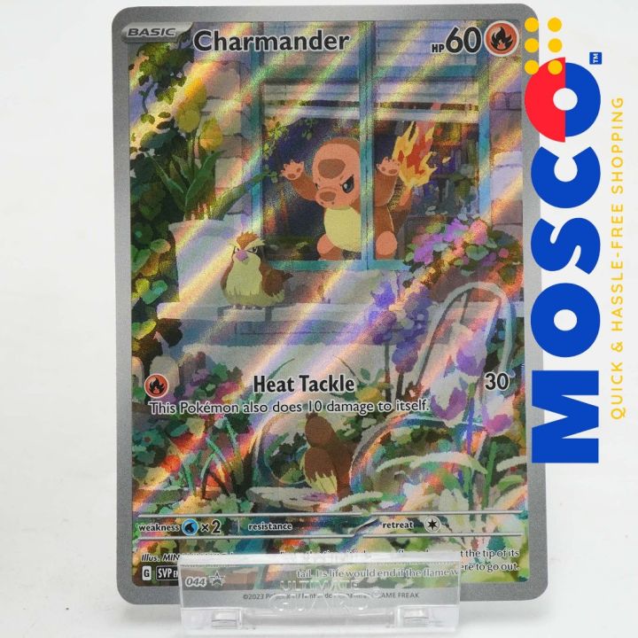 Charmander - SVP044 - Illustration Rare Promo Pokemon Scarlet & Violet ...