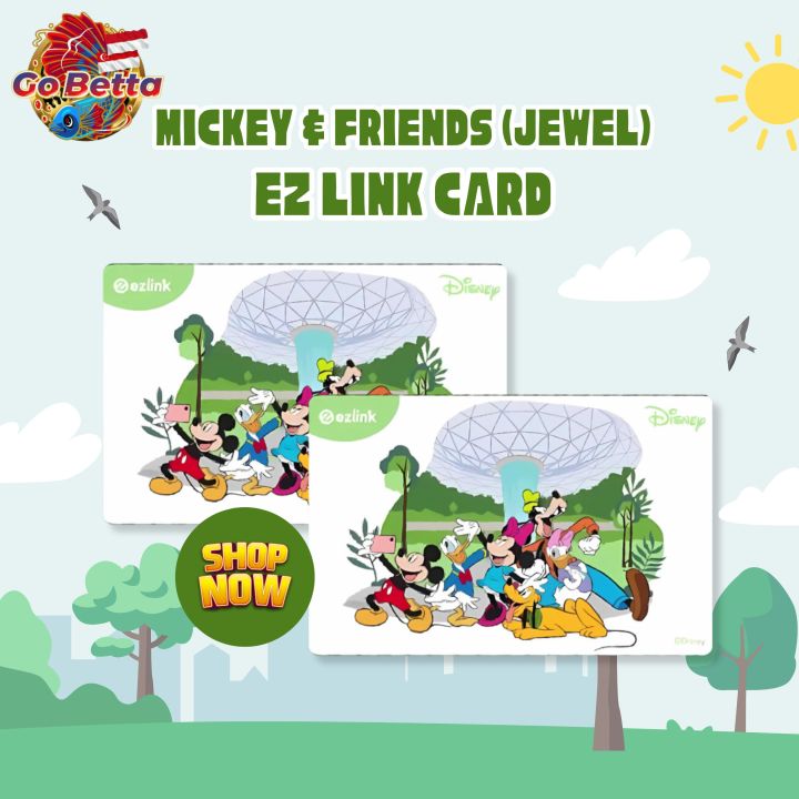 🇸🇬 Disney Mickey & Friends (Jewel) SimplyGo EZ-Link Card MRT Bus Ez ...