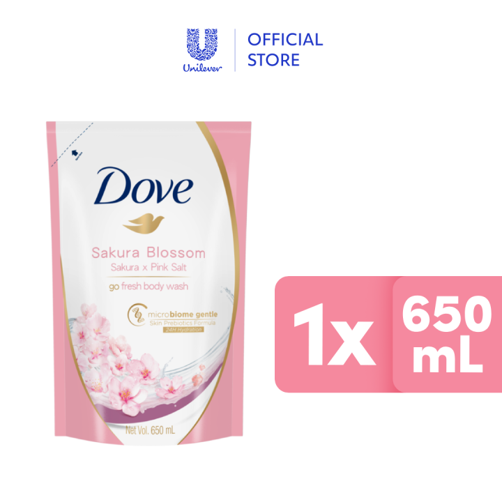 Dove Go Fresh Body Wash Sakura Blossom 650ml Refill | Lazada PH