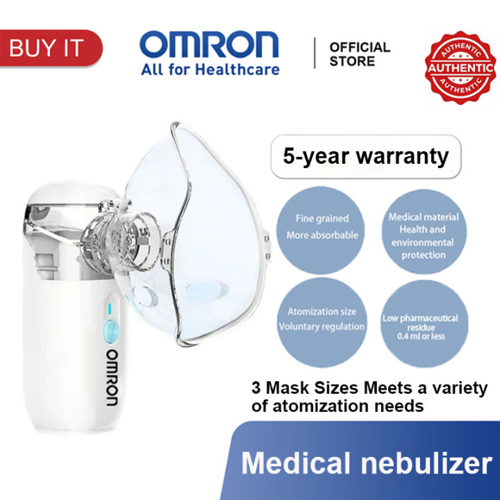 Omron Rechargeable Nebulizer Machine for Kids and Adults Asthma ...