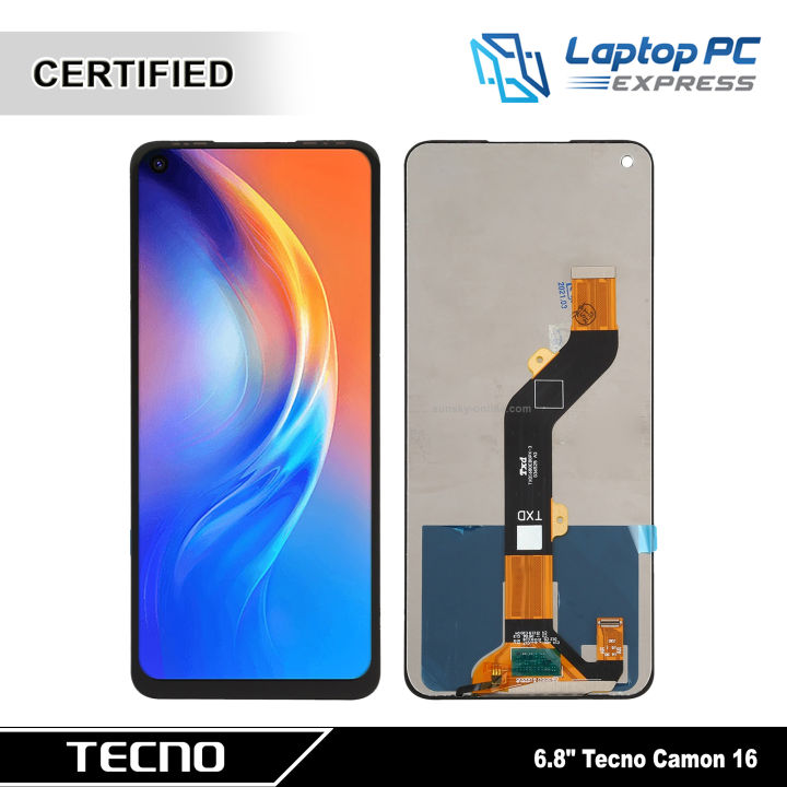 Cellphone LCD Screen Tecno Camon 16 Replacement LCD Screen + Touch ...