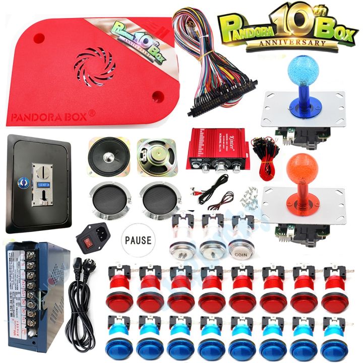 New Pandora Box 10Th Arcade Kit With Coin Acceptor Iron Door Arcade ...