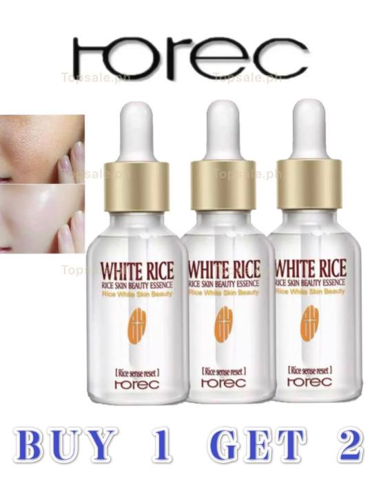 Set Of 3pcs Rorec White Rice Serum Natural And Organic Reduces Wrinkles