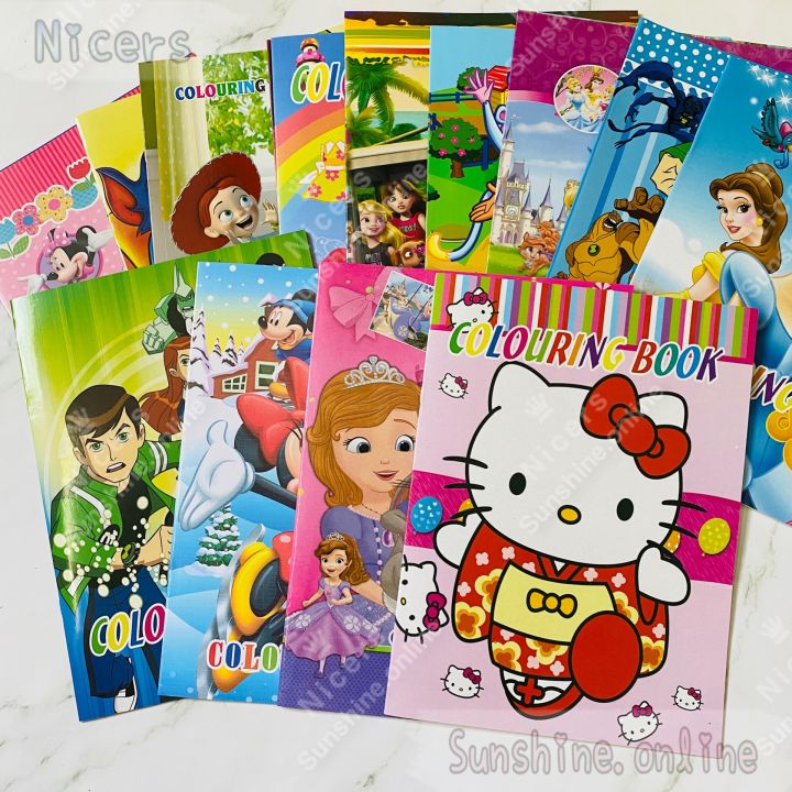 Asstd. Character coloring book with stickers | Lazada PH