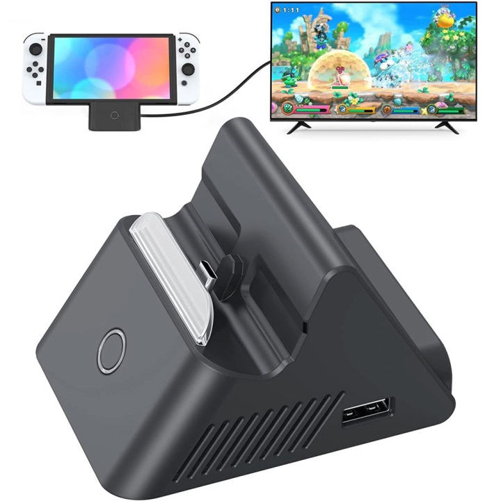 สวิตช์แท่นวางสำหรับ Nintendo Switch/switch ที่ชาร์จ OLED,NS Switch Dock แท่นชาร์จพกพาได้ ...
