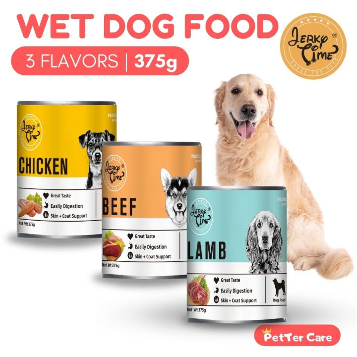 Jerky Time Dog Food with Real Meat 3 Flavors Available Beef, Chicken ...