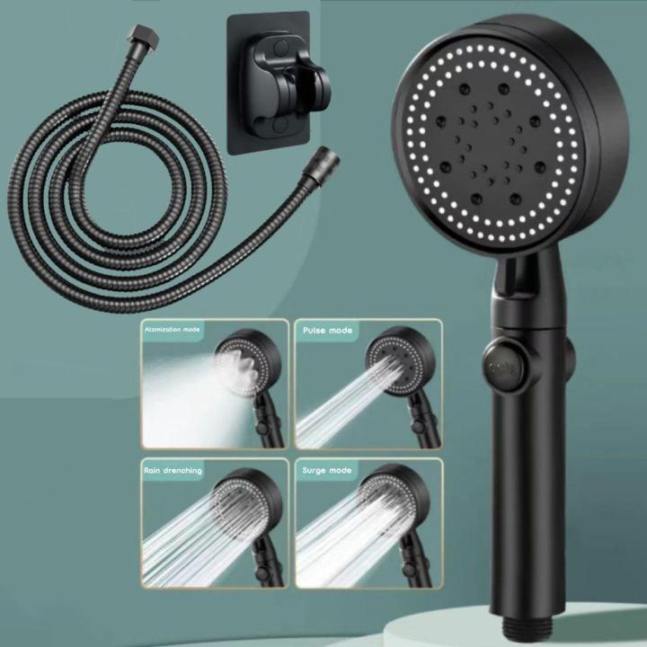 3 in 1 Shower Head Set 5-speed Booster Shower with Hose Portable ...