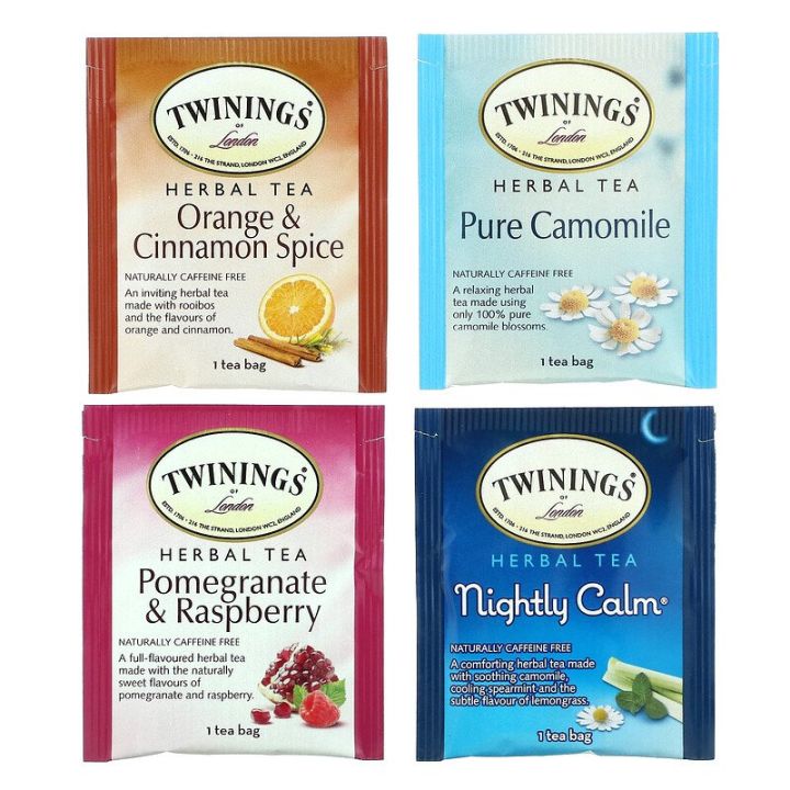 [PRE-ORDER] Twinings, Assorted Herbal Teas, Variety Pack, Caffeine Free ...