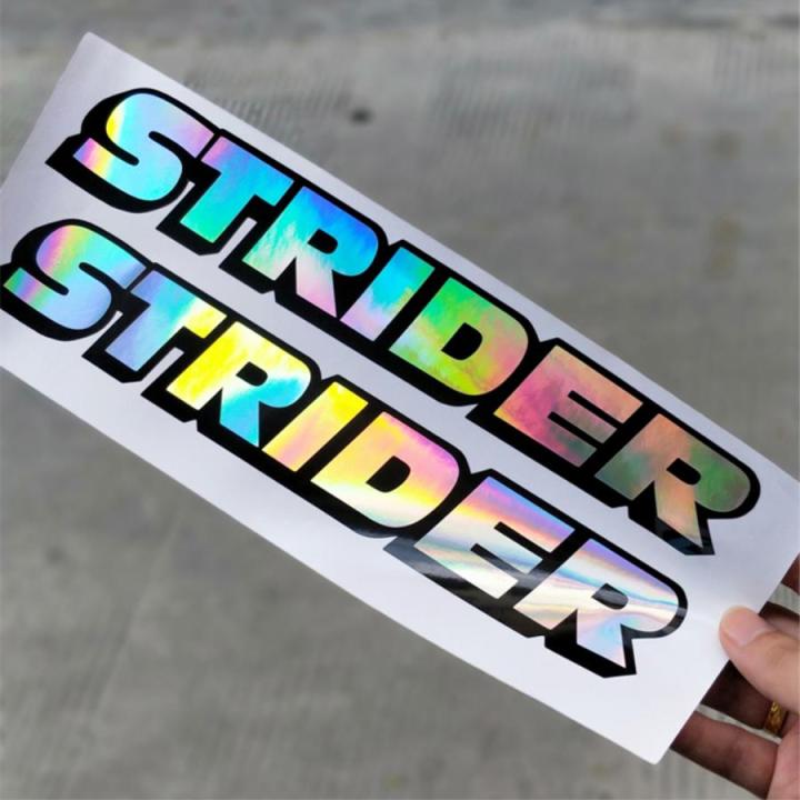 Strider Balance Bike Frame Stickers Modified Colorful Laser Plating ...