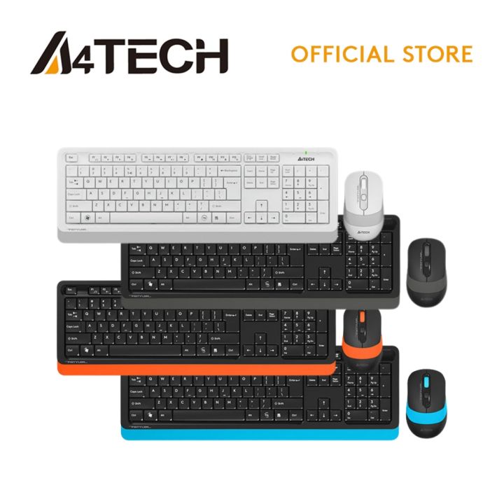 A4Tech FG1010 Fstyler FGK10 + FG10 2.4G Power-Saving Wireless Keyboard ...