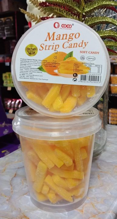 Mango Strip Soft Candy 100pcs | Lazada PH