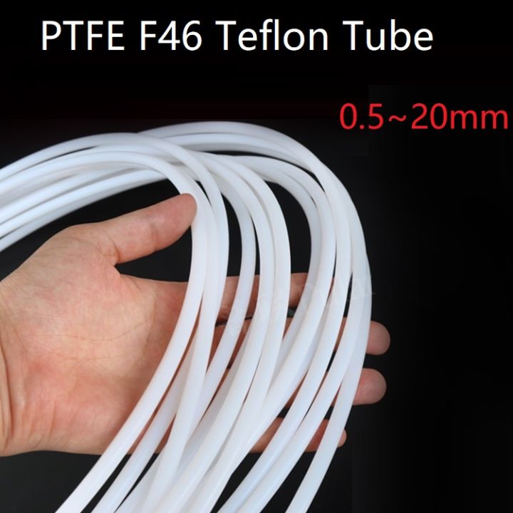1M ID 0.5~20mm PTFE Tube F46 Teflon Tube Multiple Specifications Pipe Milk White Hose 600V/260°C ...
