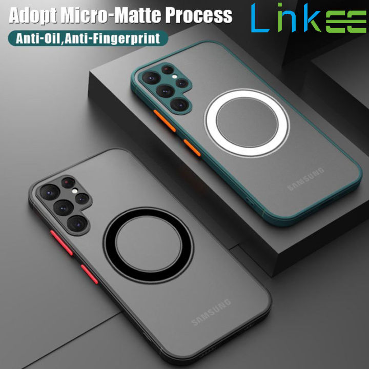 For Samsung Galaxy S24 S23 S22 S21 S20 FE Plus Note 20 Ultra Phone Case, Luxury Magsafe Clear ...