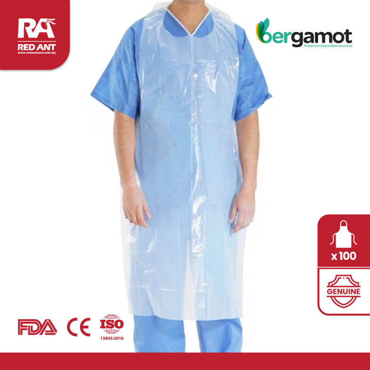 BERGAMOT CPE PLASTIC APRON (100 PCS) | Lazada