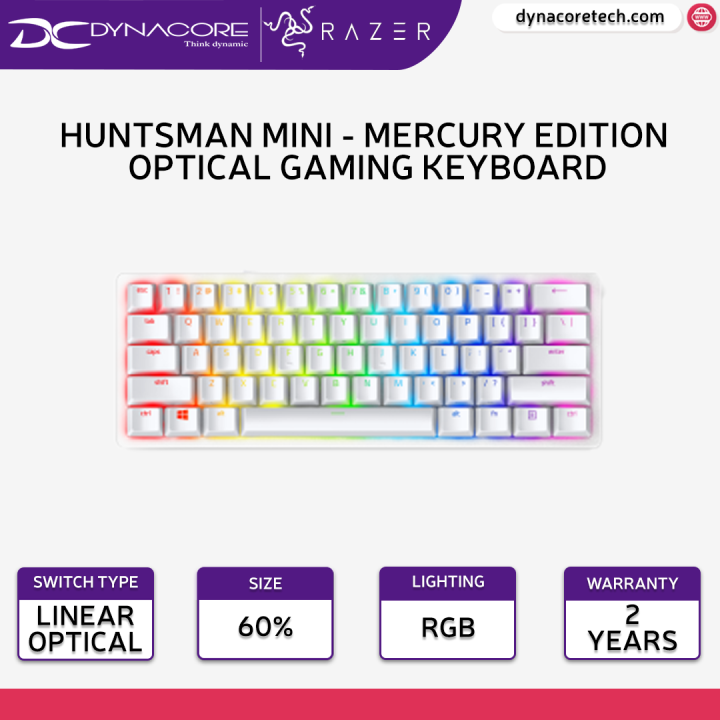 DYNACORE - Razer Huntsman Mini -Mercury Edition - 60% Optical Gaming ...