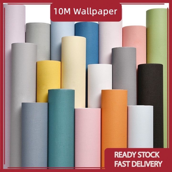 10m PVC Wallpaper Pelekat Jubin Dinding Bilik Tidur Kertas Dinding ...