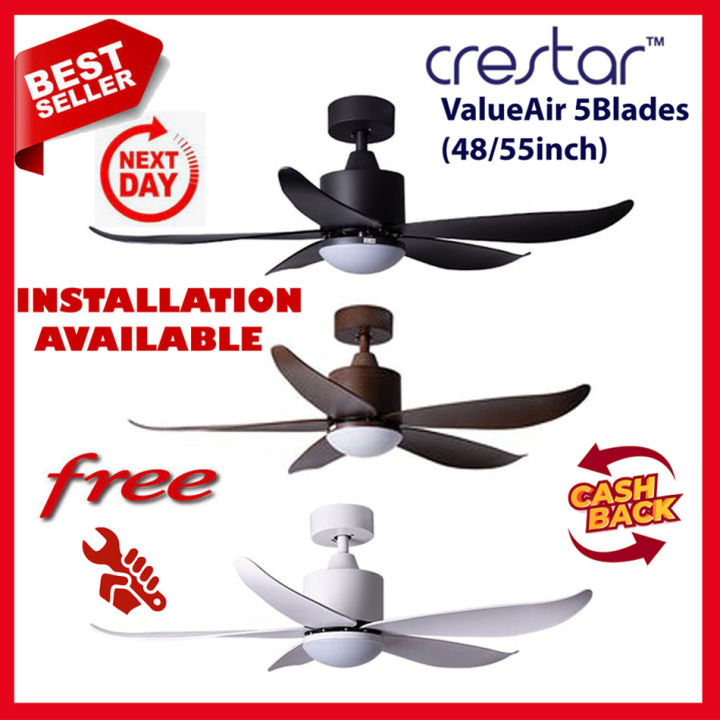 [MEGA INSTALLATION OFFER]Crestar ceiling fan 40 /46 / 48 / 55 ceiling ...