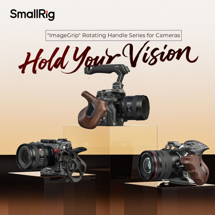 SmallRig (ImageGrip) Rotating Side Handle | NATO Wooden Handle | ARRI ...