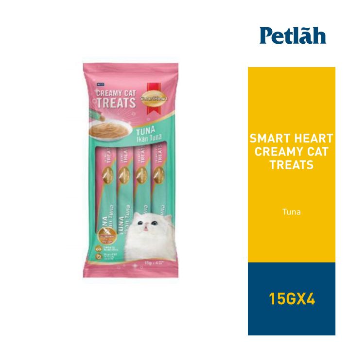 Smart Heart Creamy Cat Treats 15g X 4 pcs (60g) | Lazada
