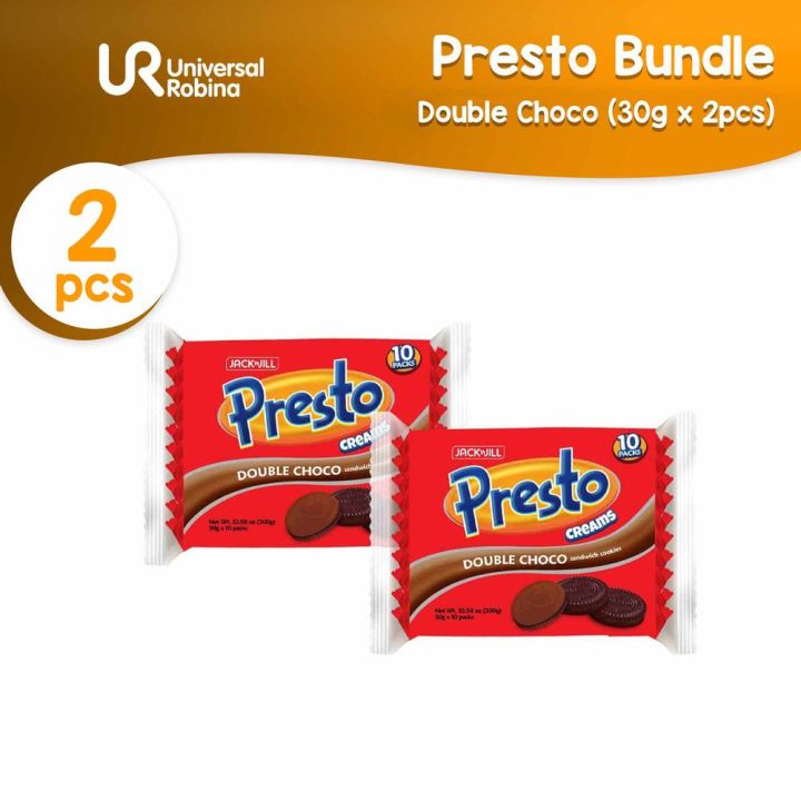 Presto Creams Double Chocolate (30g x 10) x 2 | Lazada PH