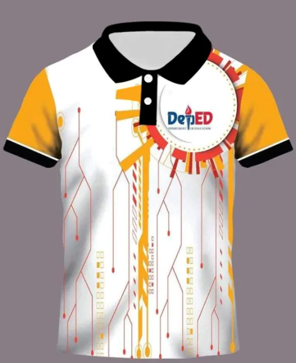 Deped Polo Shirt Puting Collared Polo Shirt Na May Deped at Matatag ...