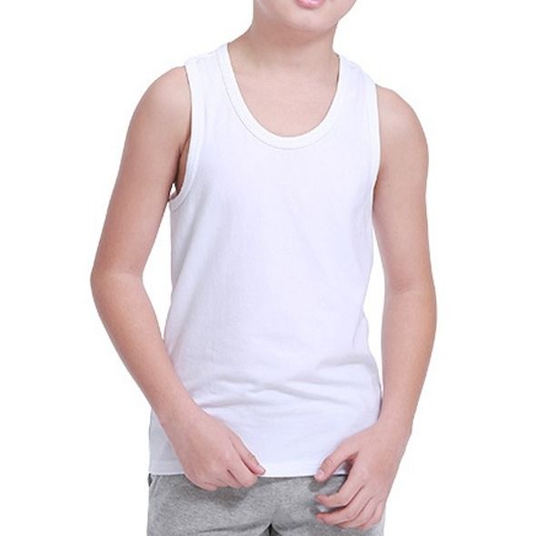 Bigbox.ph Basic White Cotton Sando for Boys 0-12 Years Old | Lazada PH