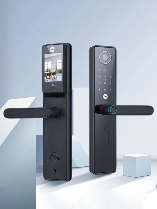 Yale smart fingerprint lock visual cat's eye anti-theft door lock ...