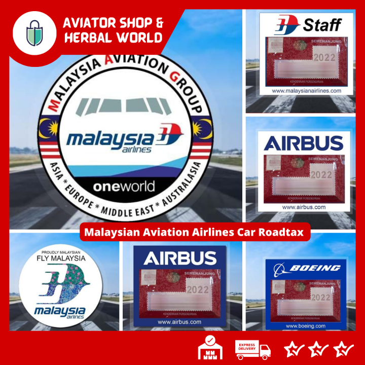 [FAST-SHIPPING 🇲🇾] Aviation Car Road Tax Sticker Malaysia Airlines ...
